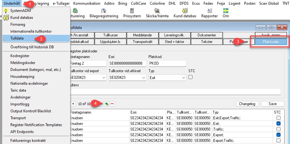 AES - Customs declaration for exports - CC515C