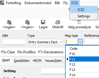 ICS2 - Maritime Carrier Filing