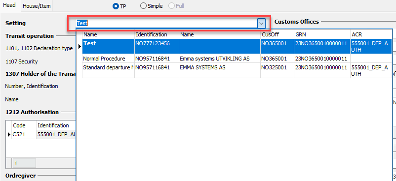 NCTS 5 NO - Departure