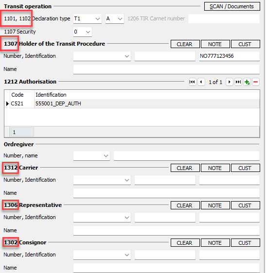 NCTS 5 NO - Departure