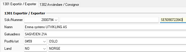 AES - Customs declaration for exports - CC515C