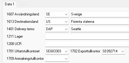 AES - Customs declaration for exports - CC515C