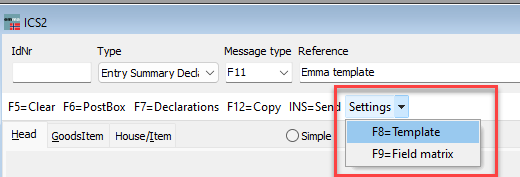 ICS2 - Templates for Filings