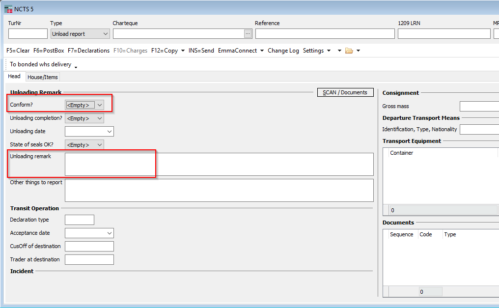 DMS Forsendelse NCTS 5 DK - Arrival Notice and Unloading message